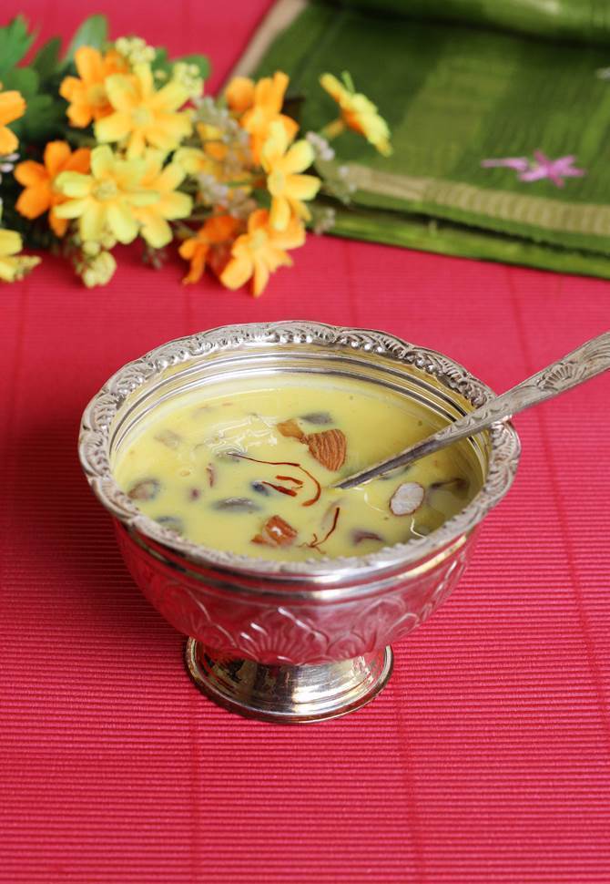 Badam kheer recipe | Badam payasam recipe | Almond kheer recipe