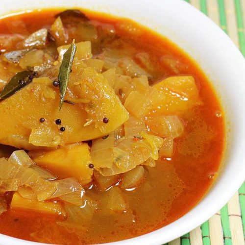 Gummadikaya pulusu | Pumpkin pulusu - Swasthi's Recipes