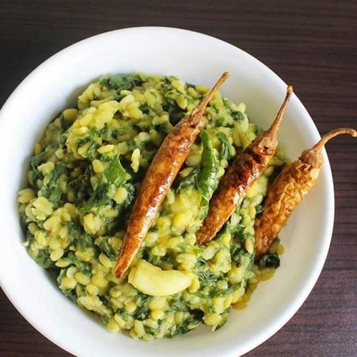 Palakura pappu recipe - Swasthi's Recipes