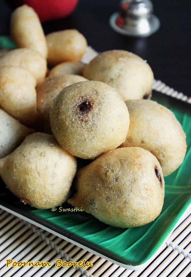 Poornam boorelu recipe | How to make poornalu | Burelu recipe