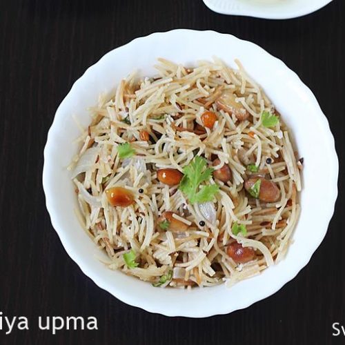 Semiya Upma Recipe | Vermicelli Upma - Swasthi's Recipes