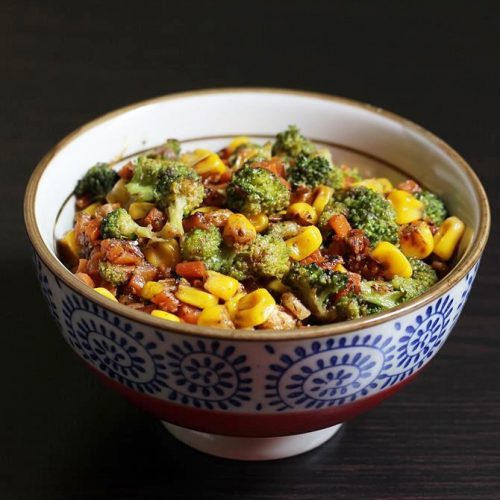 Broccoli corn recipe | Sweet corn broccoli stir fry recipe | Broccoli ...