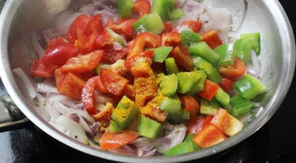 Capsicum Fry Recipe (Bell Pepper Stir Fry) - Swasthi's Recipes
