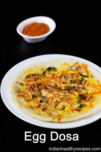 Egg dosa recipe | How to make egg dosa (mutta dosai)