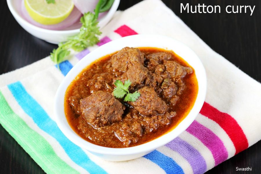 Mutton Curry Recipe (Mutton Masala Gravy) - Swasthi's Recipes