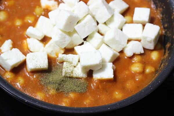 Chana Paneer Recipe - Swasthi's Recipes