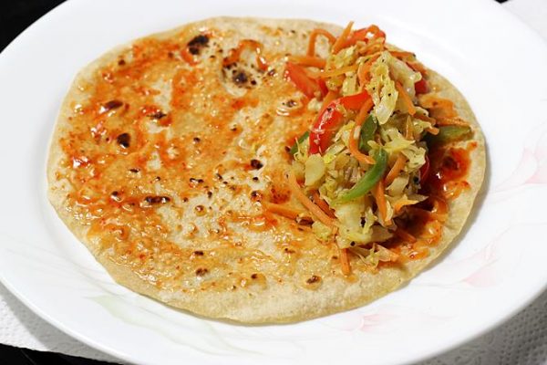 Veg roll recipe (vegetable chapati rolls) - Swasthi's Recipes