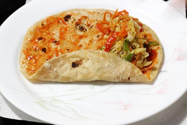 Veg roll recipe (vegetable chapati rolls) - Swasthi's Recipes