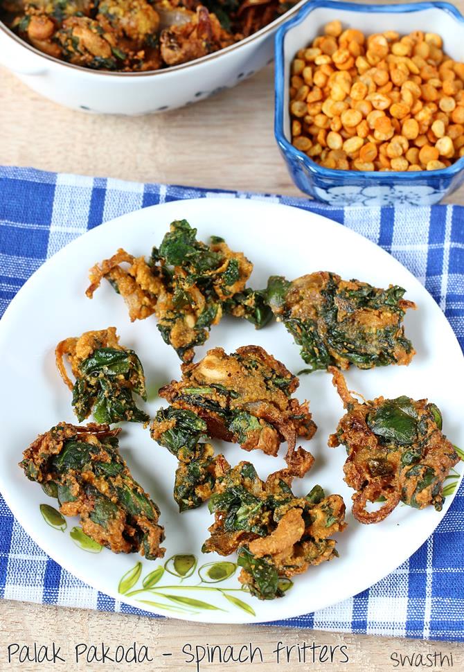Palak pakoda recipe | Spinach pakora | How to make palak pakora
