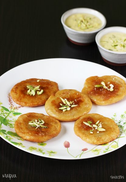 Malpua recipe | How to make malpua - Swasthi's Recipes