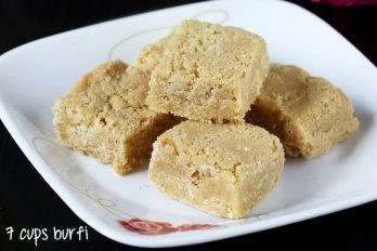 7 cups burfi recipe | Easy burfi recipe with besan | how to make barfi ...