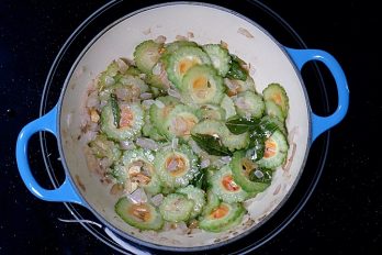 Bitter Gourd Curry | Karela Sabzi Recipe - Swasthi's Recipes