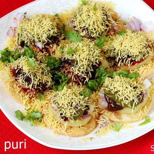 Sev puri recipe - Swasthi's Recipes