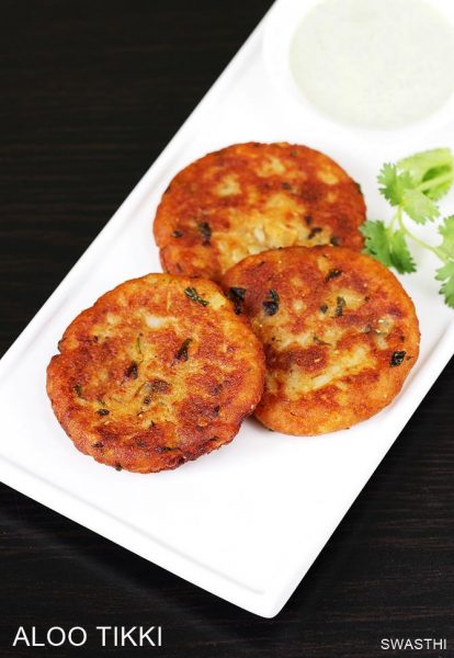 Aloo tikki recipe - Swasthi's Recipes