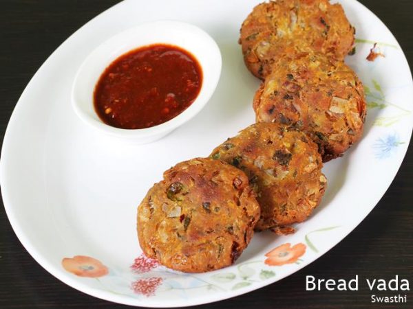 Bread Vada Recipe (Air Fryer & Oven Options) - Swasthi's Recipes