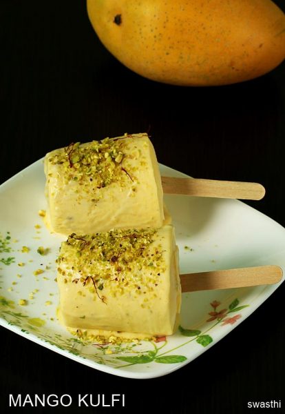 Mango kulfi - Swasthi's Recipes