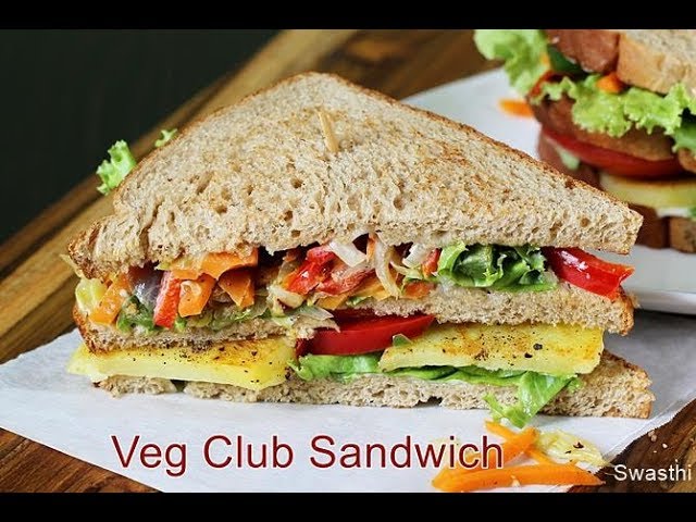 Club sandwich recipe video | Vegetarian club sandwich recipe for breakfast