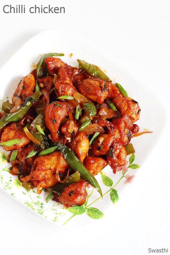Chilli Chicken Recipe - Swasthi's Recipes
