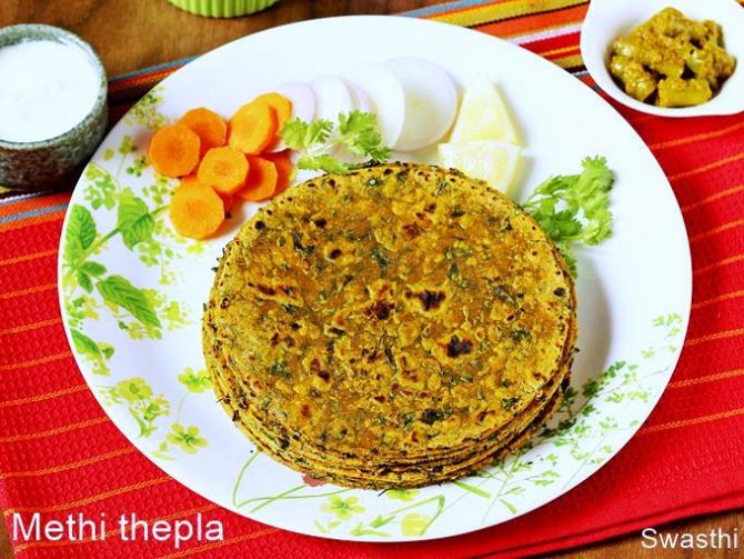 Thepla Recipe - Swasthi's Recipes