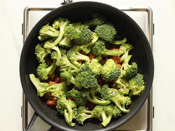 Broccoli Stir Fry Curry (Indian Style) - Swasthi's Recipes