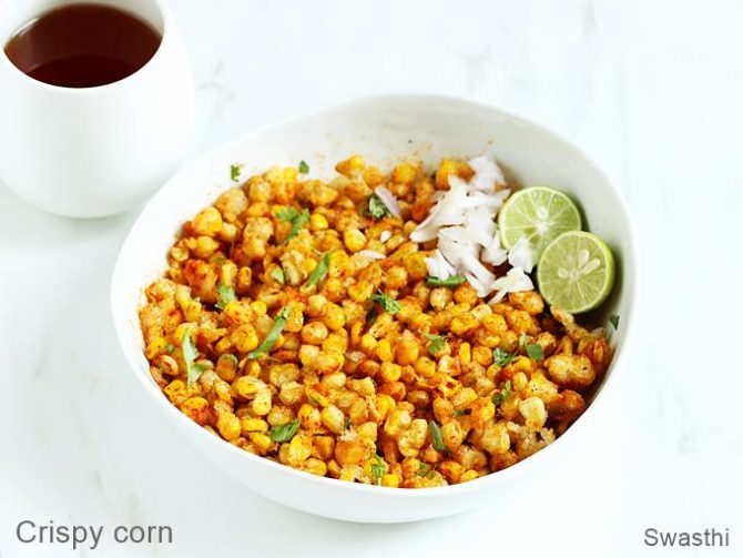 Crispy corn recipe | Crispy sweet corn recipe - Swasthi's Recipes