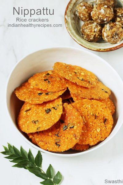 Nippattu recipe | Karnataka style crispy nippattu - Swasthi's Recipes