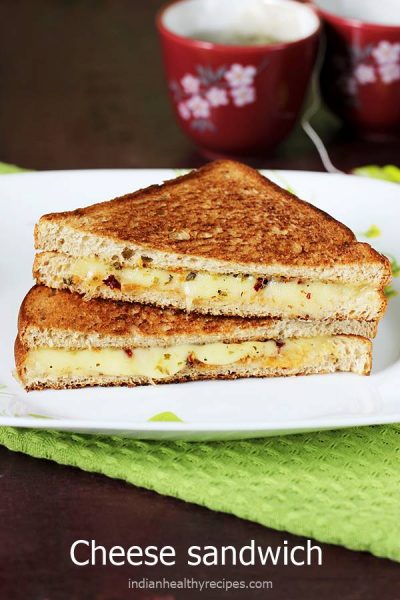 Cheese sandwich recipe | How to make grilled cheese sandwich