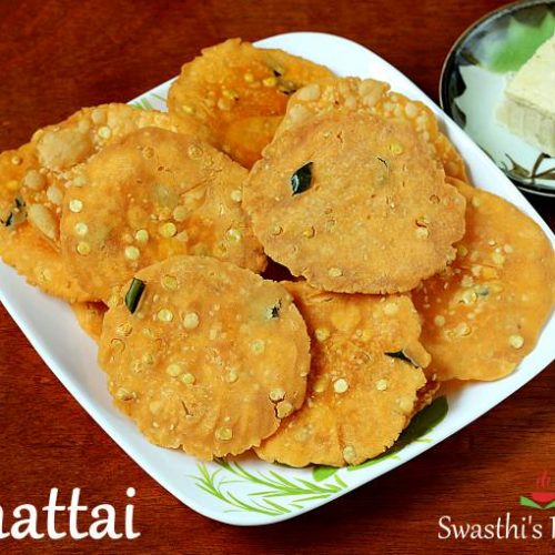 Thattai recipe | Thattai murukku - Swasthi's Recipes