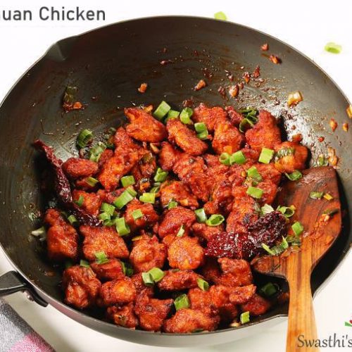 Schezwan Chicken Recipe - Swasthi's Recipes