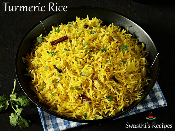 Turmeric Rice Recipe By Swasthi's Recipes