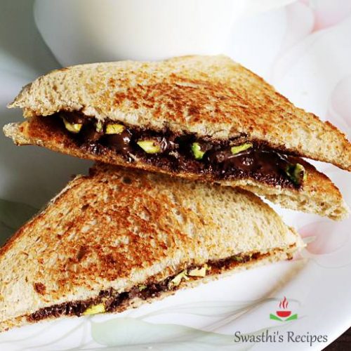 Chocolate sandwich recipe - Swasthi's Recipes