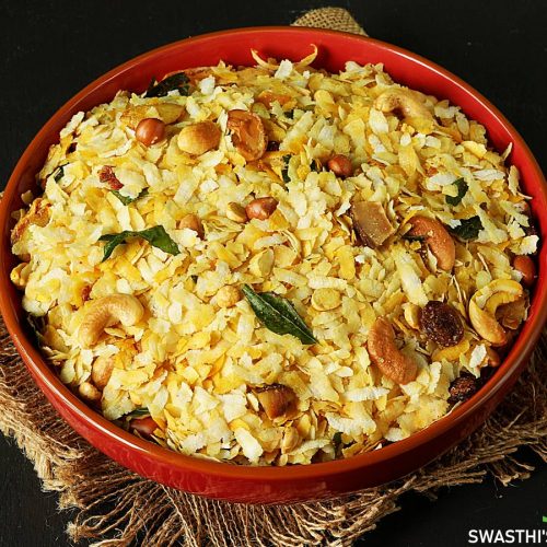 Chivda Recipe | 3 Ways to Make - Swasthi's Recipes