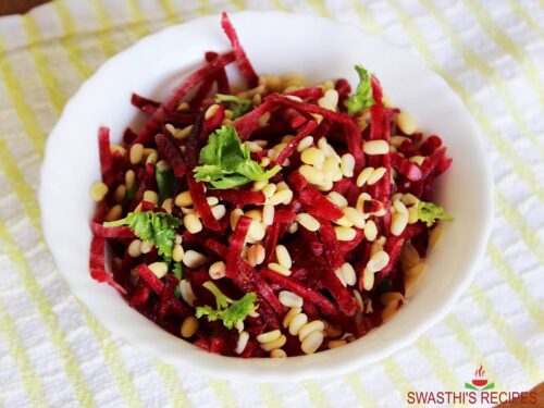 Beetroot salad recipe (vegan & gluten-free) - Swasthi's Recipes