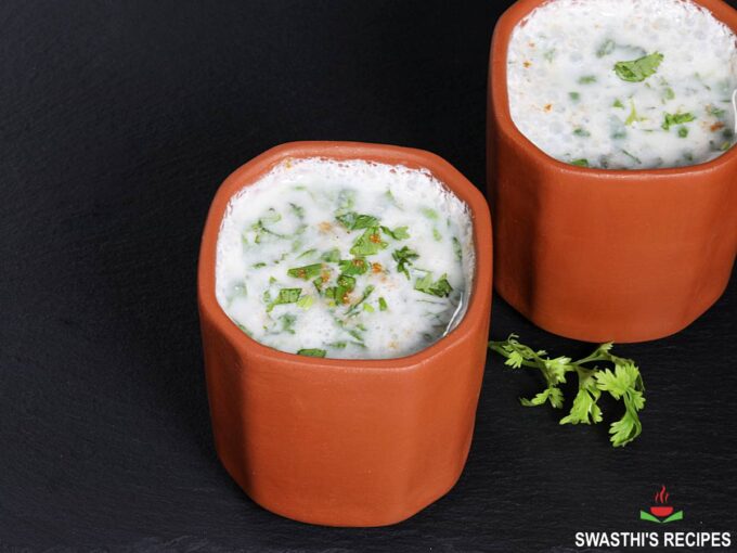 Chaas Recipe (Spiced Indian Buttermilk) - Swasthi's Recipes