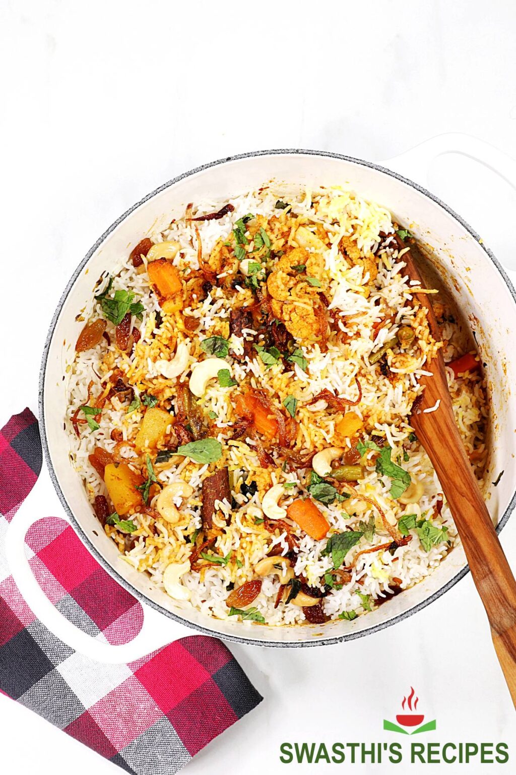 Veg Biryani Recipe | Vegetable Biryani - Swasthi's Recipes