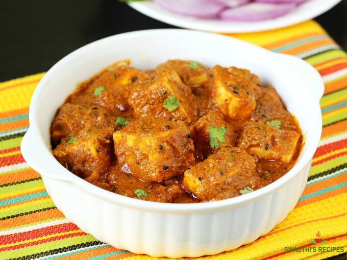 Achari Paneer Recipe - Swasthi's Recipes