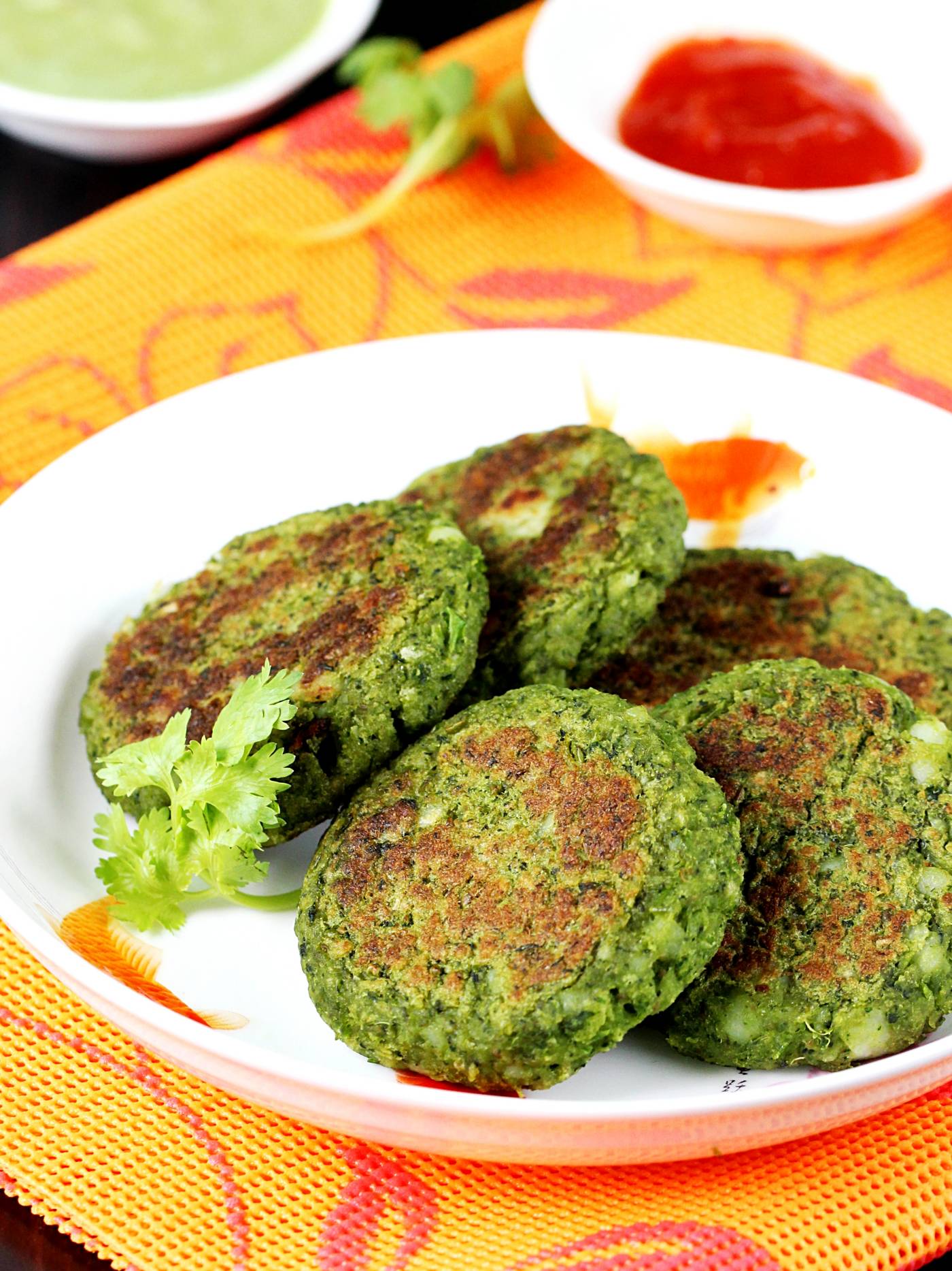 Hara Bhara Kabab (Spinach potato patties) - Swasthi's Recipes
