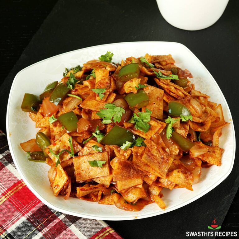 Chilli Parotta Recipe (Chilli Roti) - Swasthi's Recipes