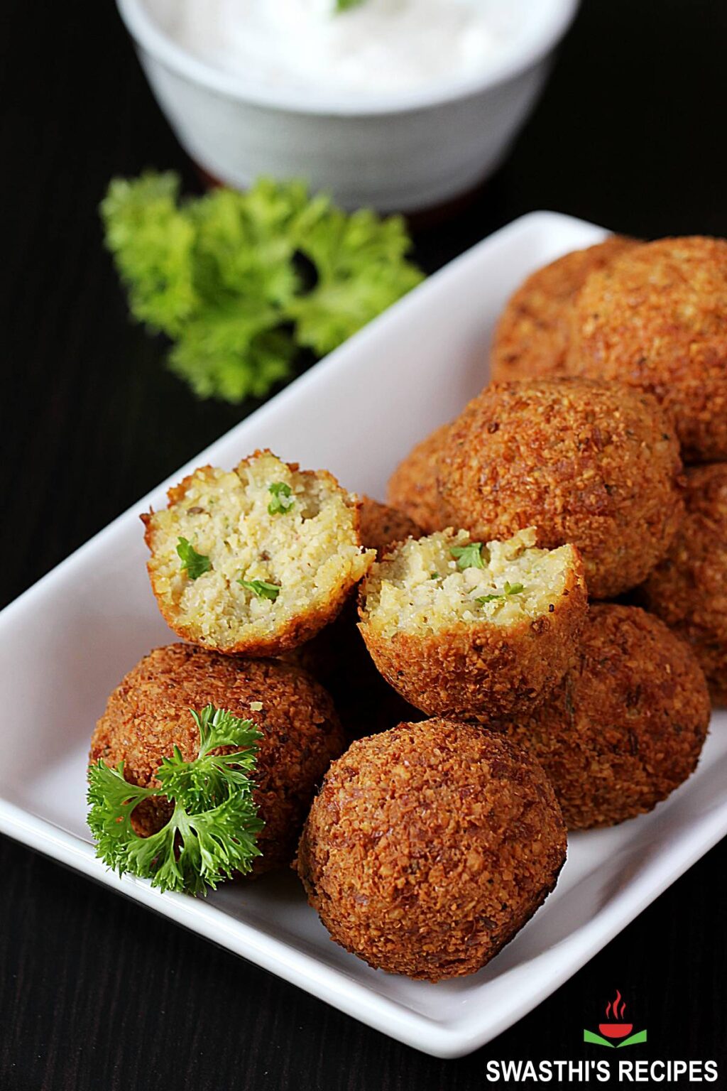 Falafel Recipe With Chickpeas - Swasthi's Recipes