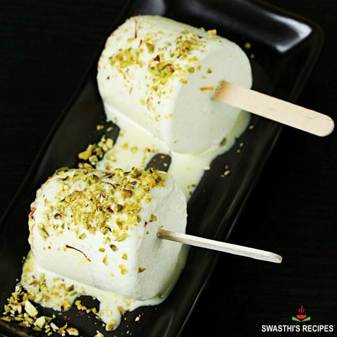 Kulfi Recipe (Kulfi Ice Cream) - Swasthi's Recipes