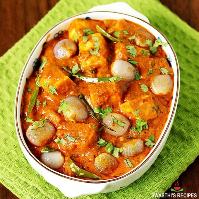 Paneer Do Pyaza Recipe By Swasthi's Recipes