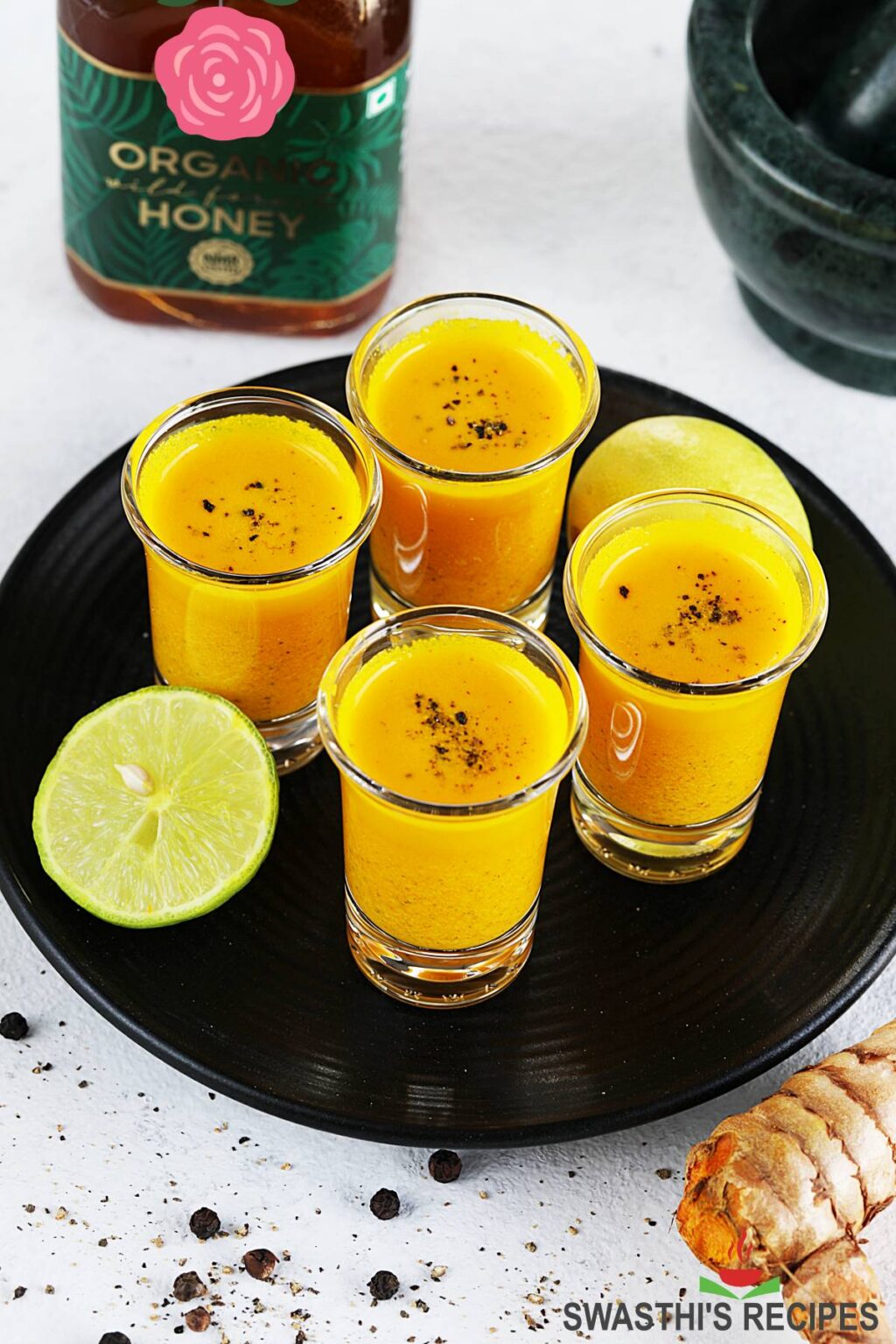 Turmeric Shot Recipe - Swasthi's Recipes