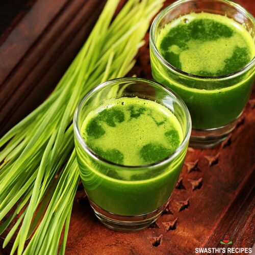 Wheatgrass Shot Recipe - Swasthi's Recipes