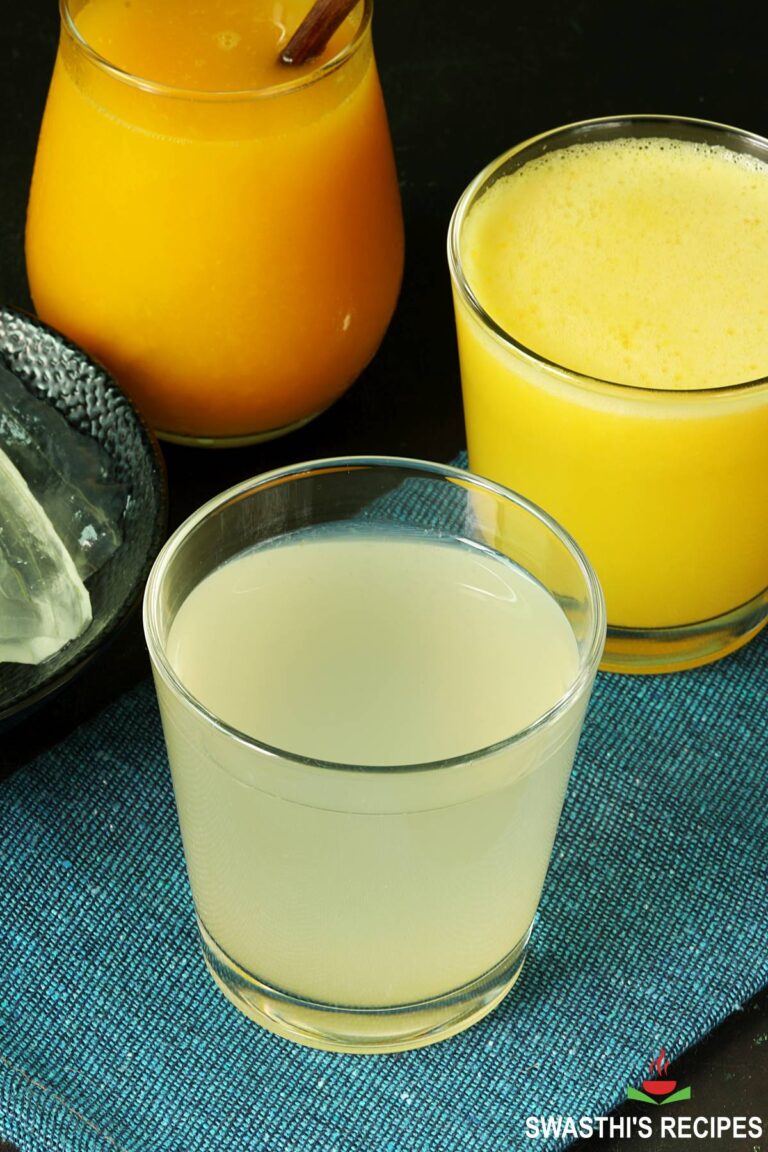How to Make Aloe Vera Juice - Swasthi's Recipes