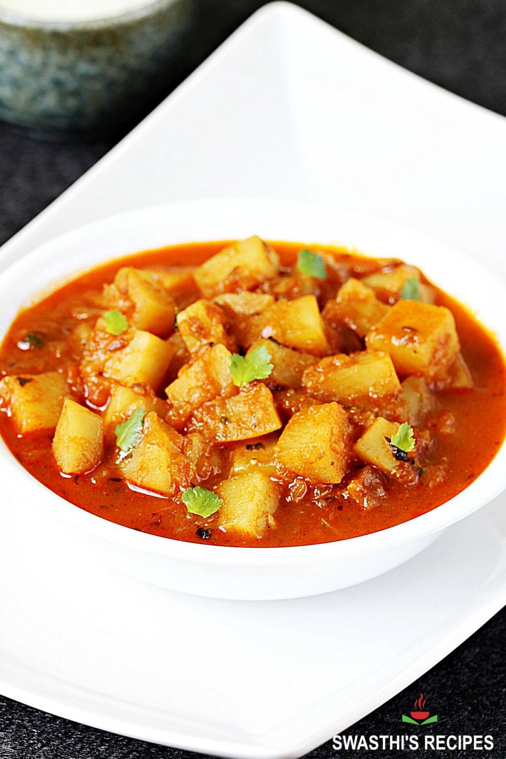 Potato Curry Recipe | Aloo Curry - Swasthi's Recipes