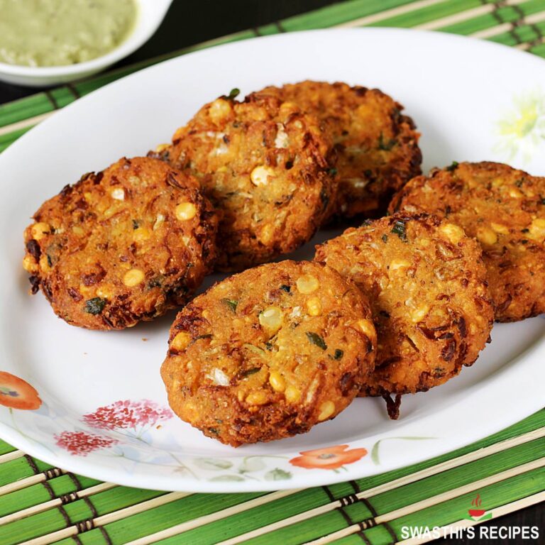 Cabbage Vada | Cabbage Patties - Swasthi's Recipes