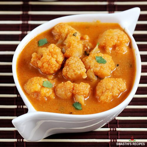 Gobi Masala | Cauliflower Masala - Swasthi's Recipes