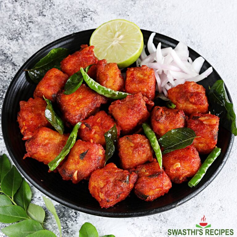 Paneer 65 Fry Recipe (Better than Restaurant) - Swasthi's Recipes