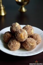 Aval Laddu (Poha Ladoo) - Swasthi's Recipes