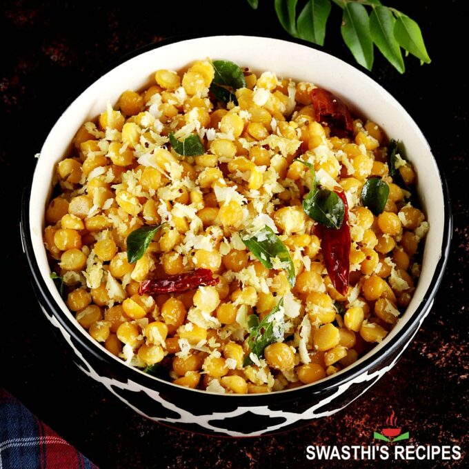 Split Chickpeas (Senaga Pappu Kobbari) - Swasthi's Recipes